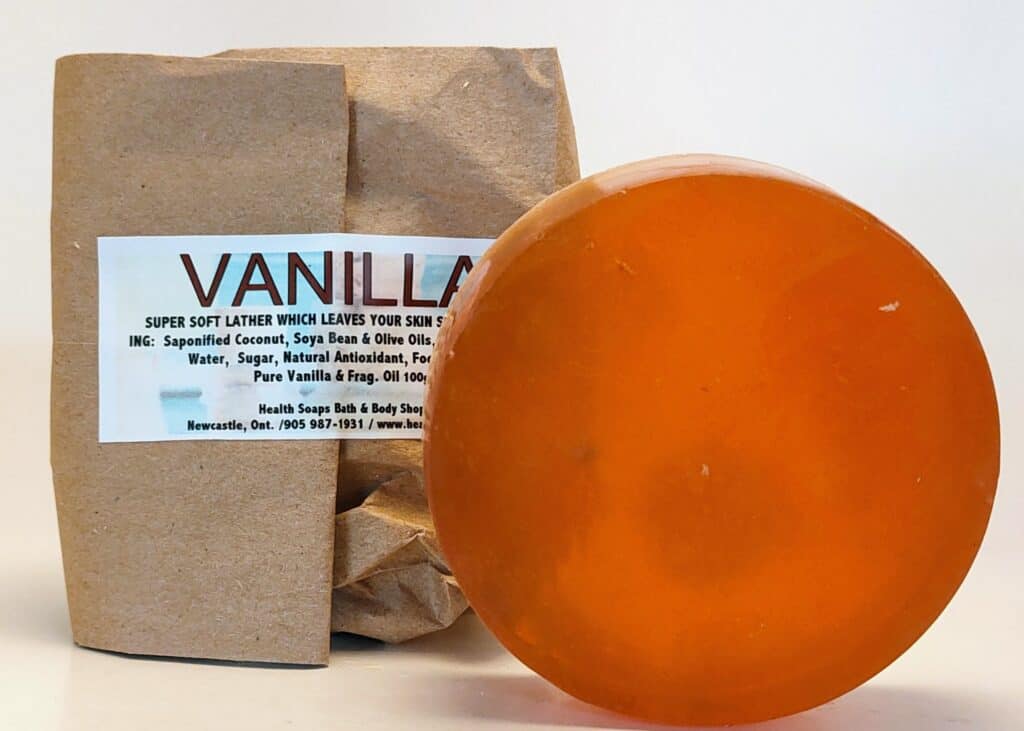 Vanilla Bar Soap (organic & biodegradable) 110gr | Health Soaps Bath & Body