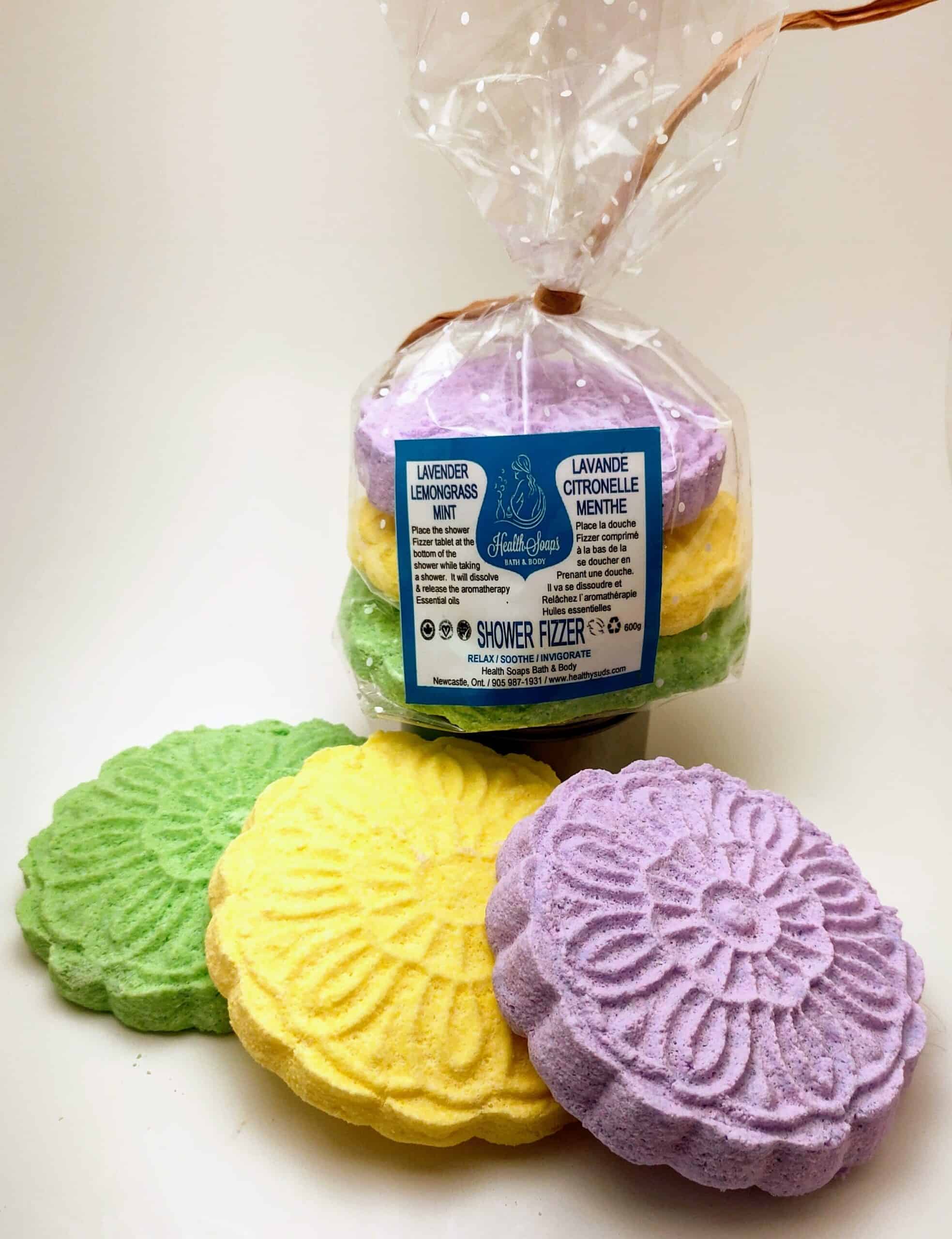 3 Pack Shower Fizzers | Health Soaps Bath & Body